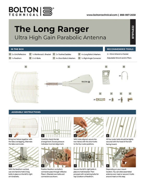 The Long Ranger Parabolic Antenna – Bolton Technical South Africa